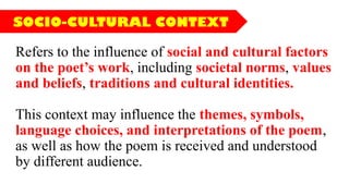 TYPES OF POETRY: LYRIC, NARRATIVE, DRAMA | PPTX