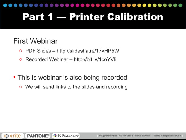 Webinar -- G7 for Grand Format Printers | PDF | Computer Peripherals | Computing