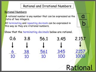 G7 Math Q1 Week 6- Rational and Irrational Numbers.ppt