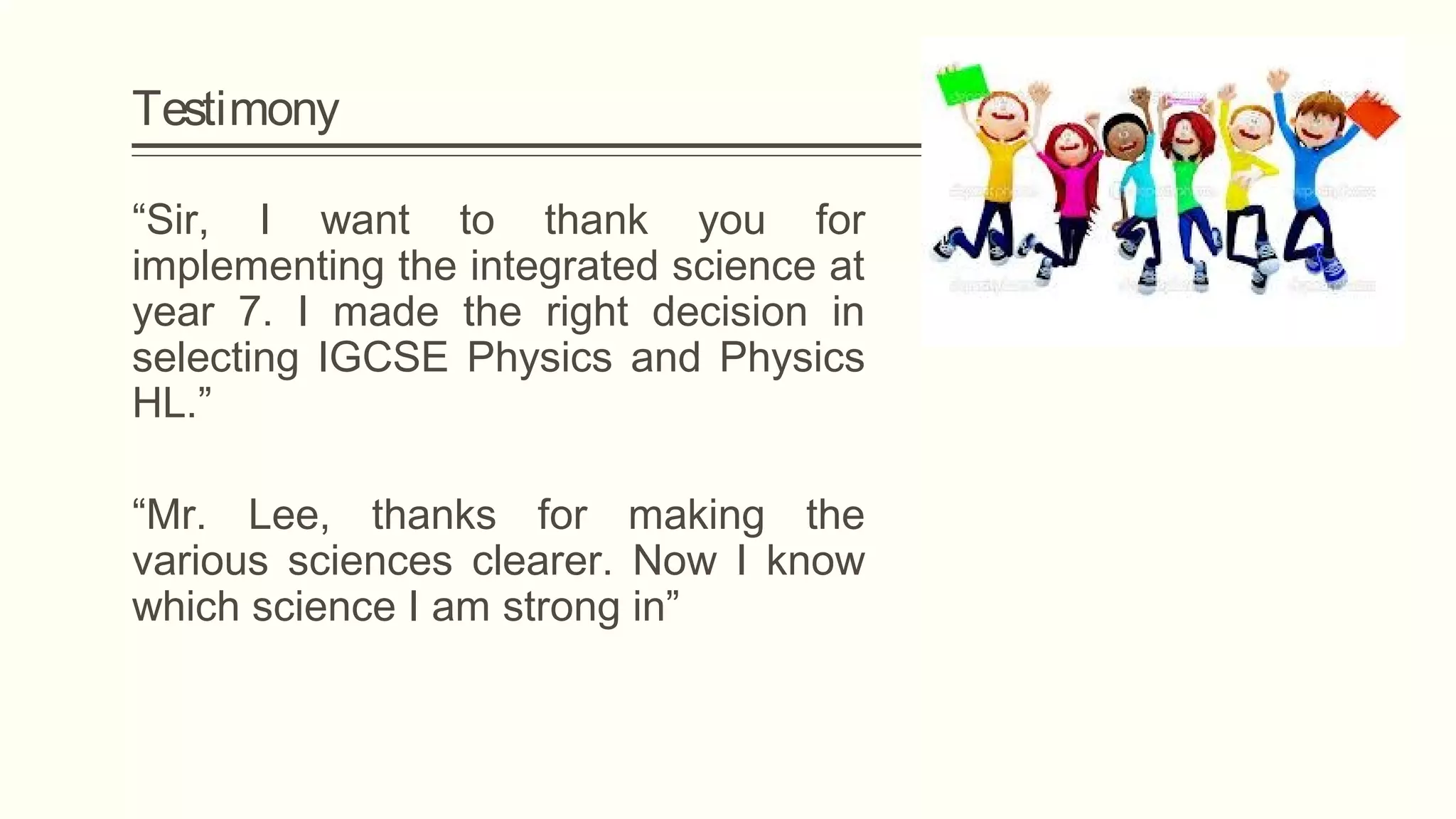 GRADE 7 & 8 INTEGRATED SCIENCE PROGRAM | PPT