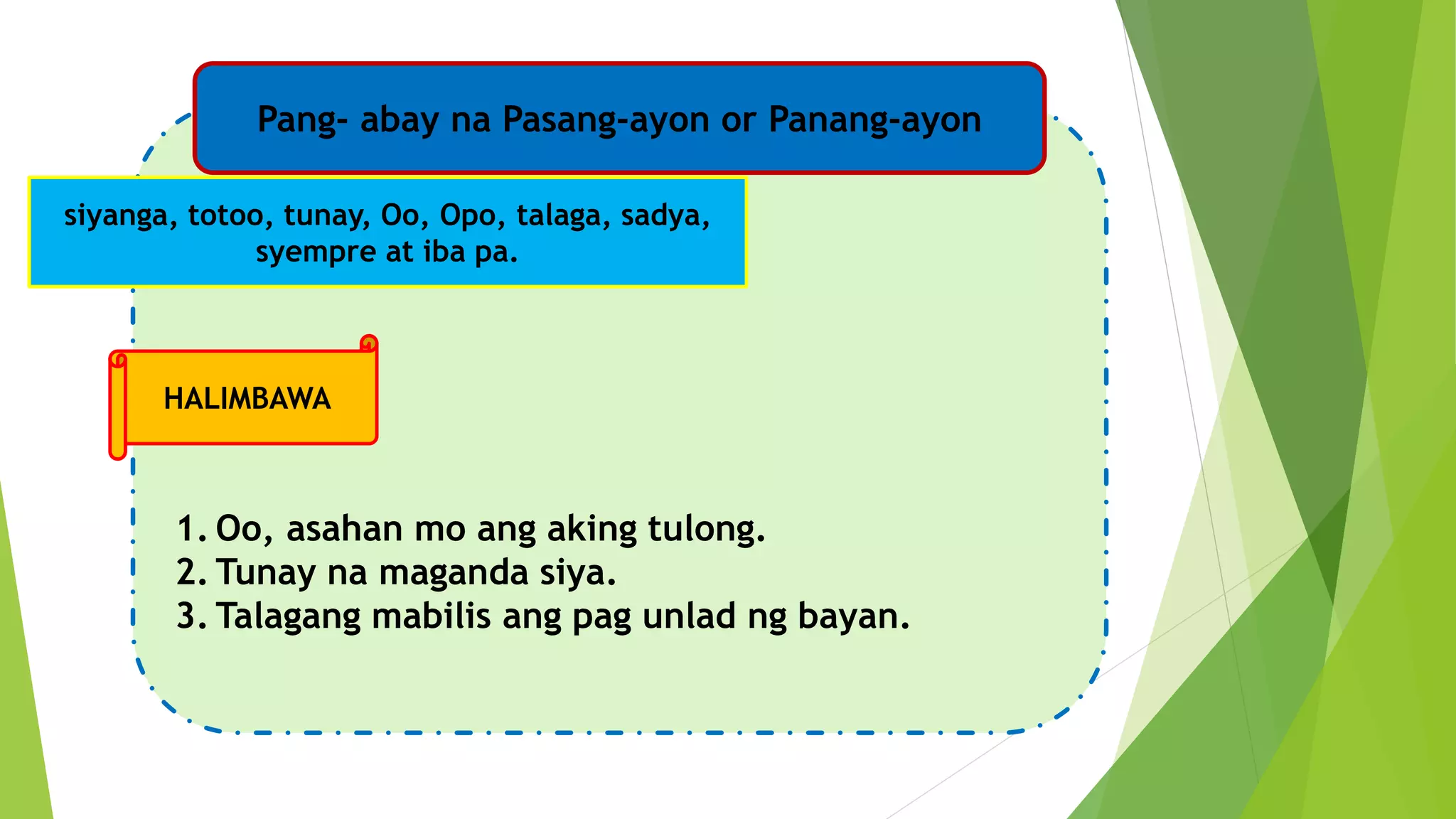 Pang abay | PPTX