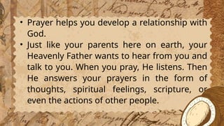 Grade 7 ( lesson) the Power of Prayer quarter 3 | PPTX