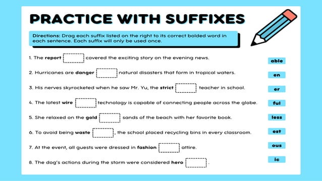 GRADE 7 ENGLISH - PREFIX AND SUFFIX.pptx