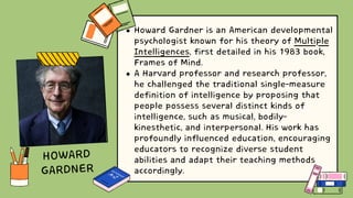 Center-Based Learning and Howard Gardner's Multiple Intelligences ...