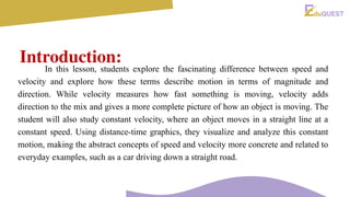 forces and motion velocity and speed .... | PPTX