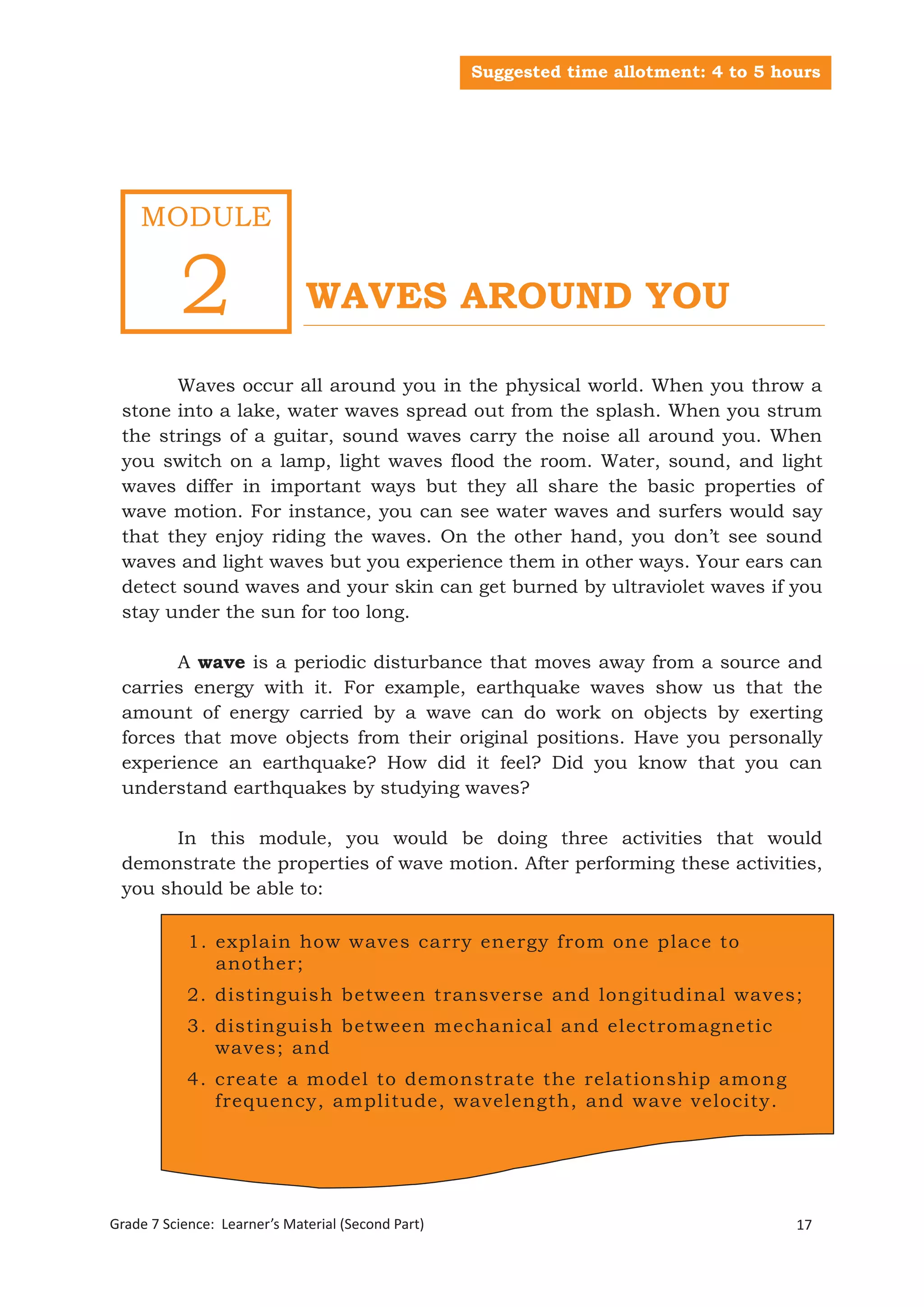 DepEd Science 7 Learner's Module (Part 2) | PDF