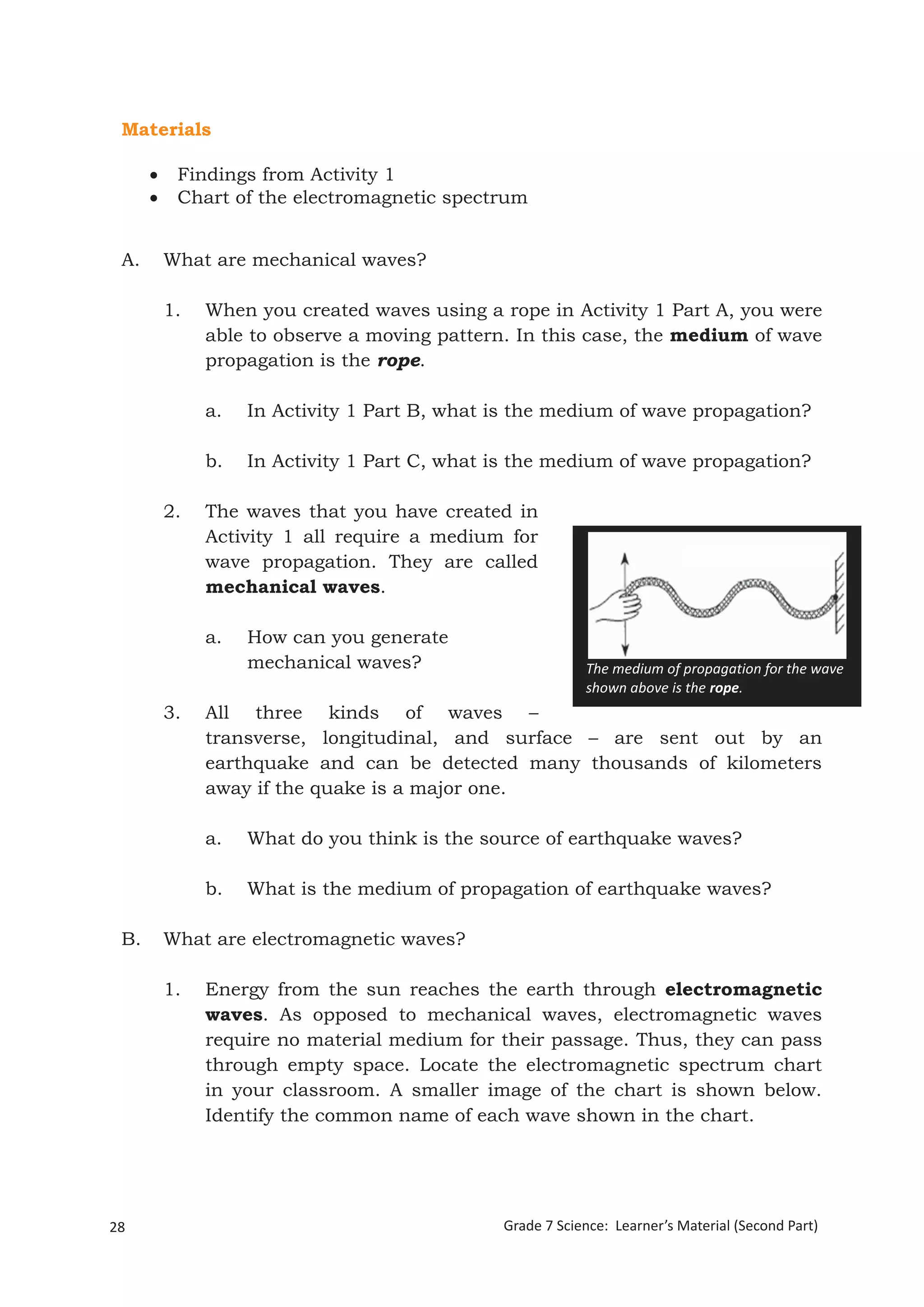 DepEd Science 7 Learner's Module (Part 2) | PDF | Physics | Science