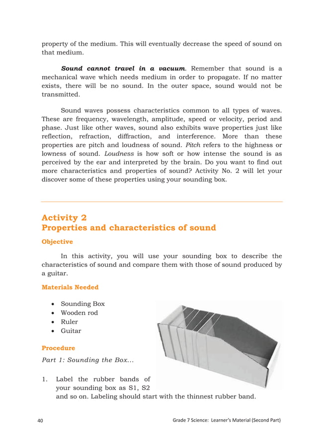 DepEd Science 7 Learner's Module (Part 2) | PDF | Physics | Science
