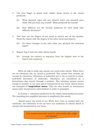 Grade 7 Science Learner's Module 3rd and 4th QTR Modules | PDF