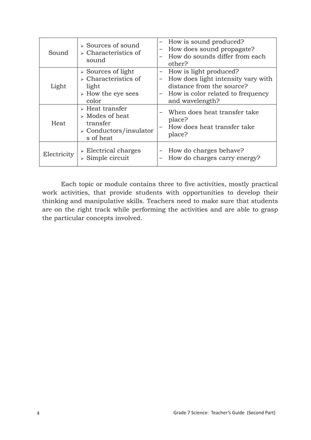 G7 science teachers guide | PDF | Geology | Science