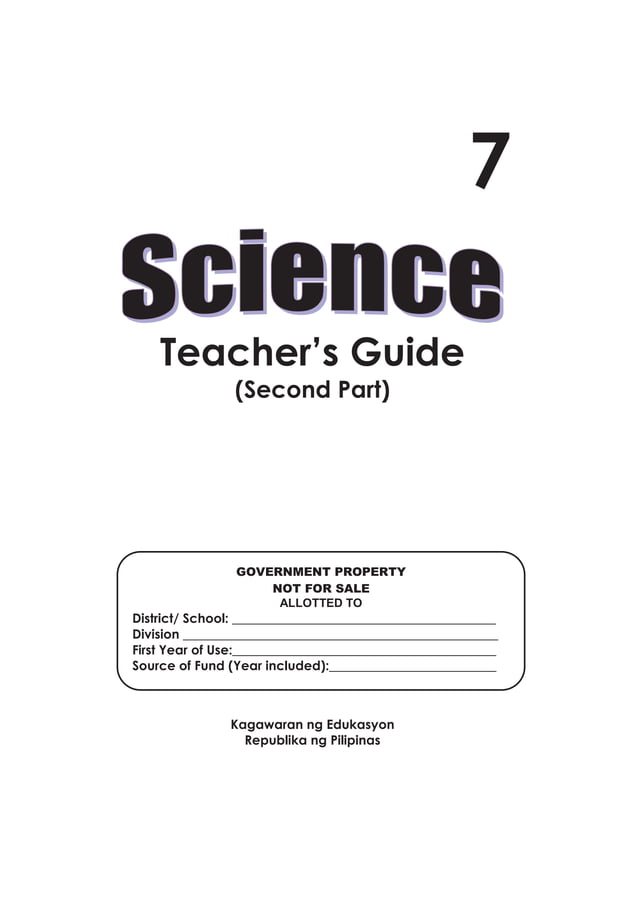 G7 science teachers guide | PDF | Geology | Science
