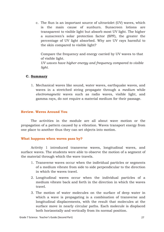 G7 science teachers guide | PDF | Geology | Science