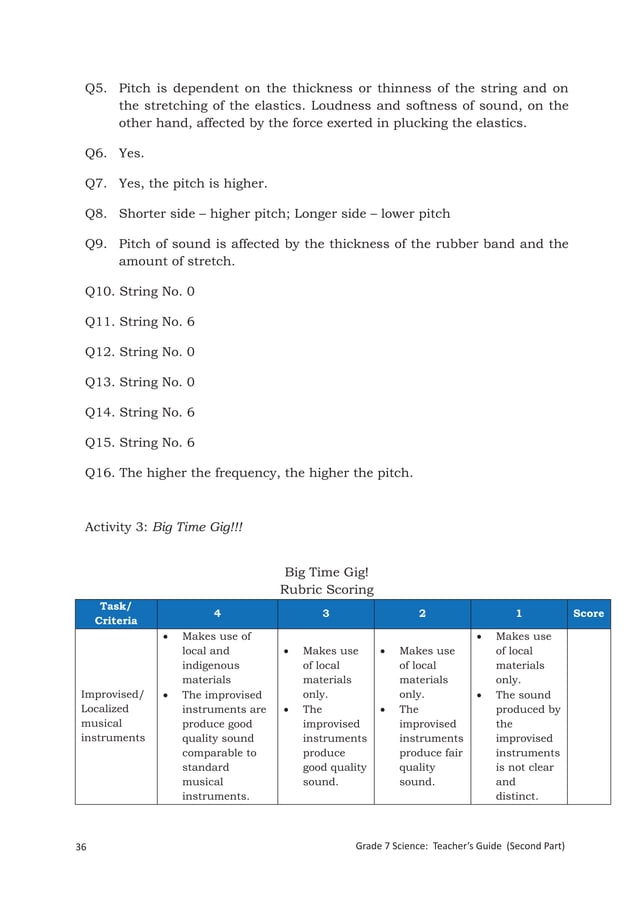 G7 science teachers guide | PDF | Geology | Science