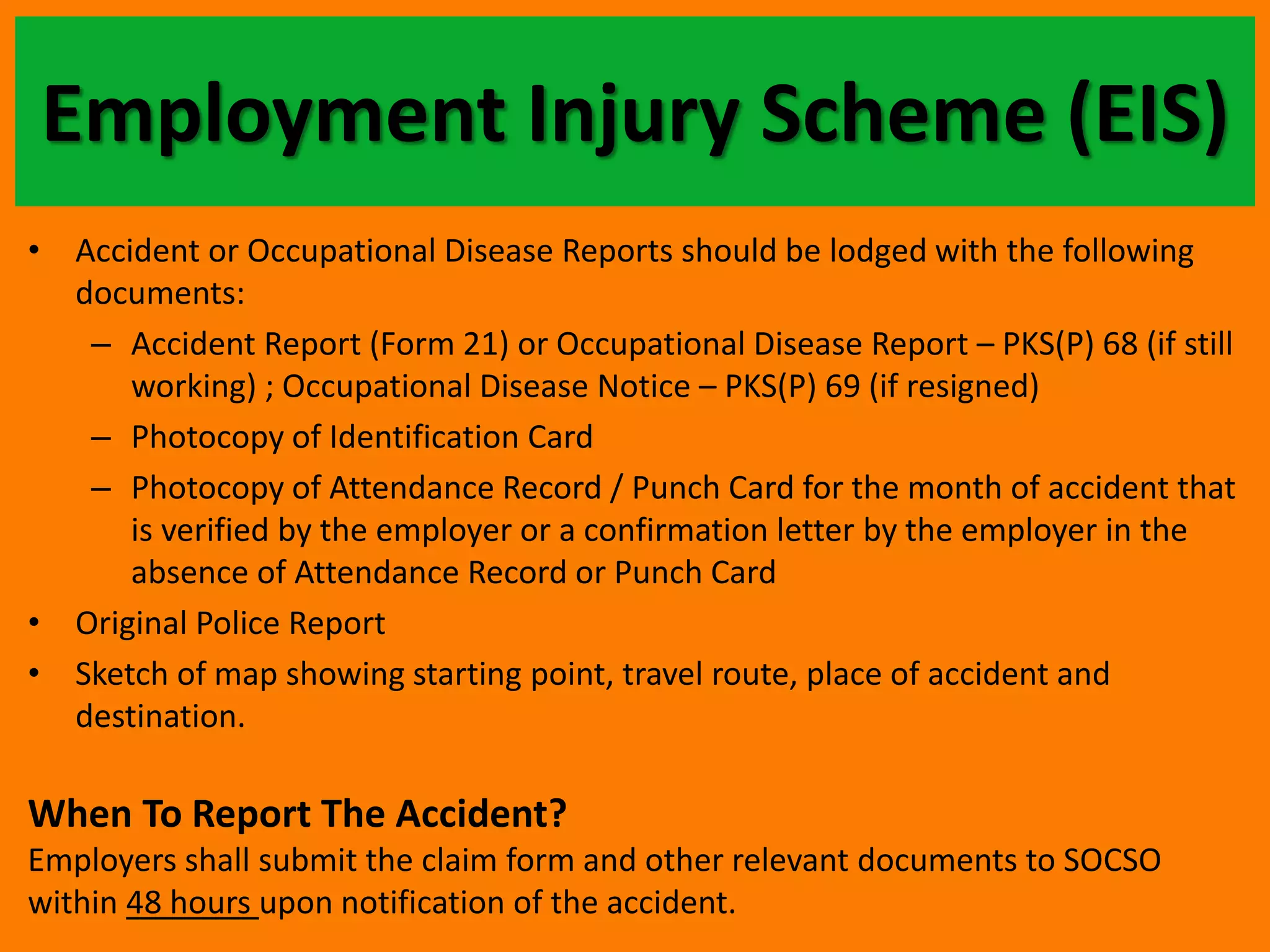 Social Security (SOCSO) / Perlindungan Keselamatan Sosial (PERKESO) | PPTX