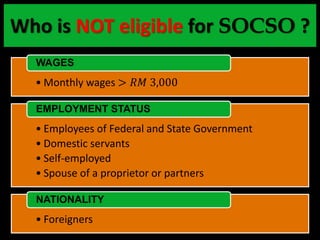Social Security (SOCSO) / Perlindungan Keselamatan Sosial (PERKESO) | PPTX