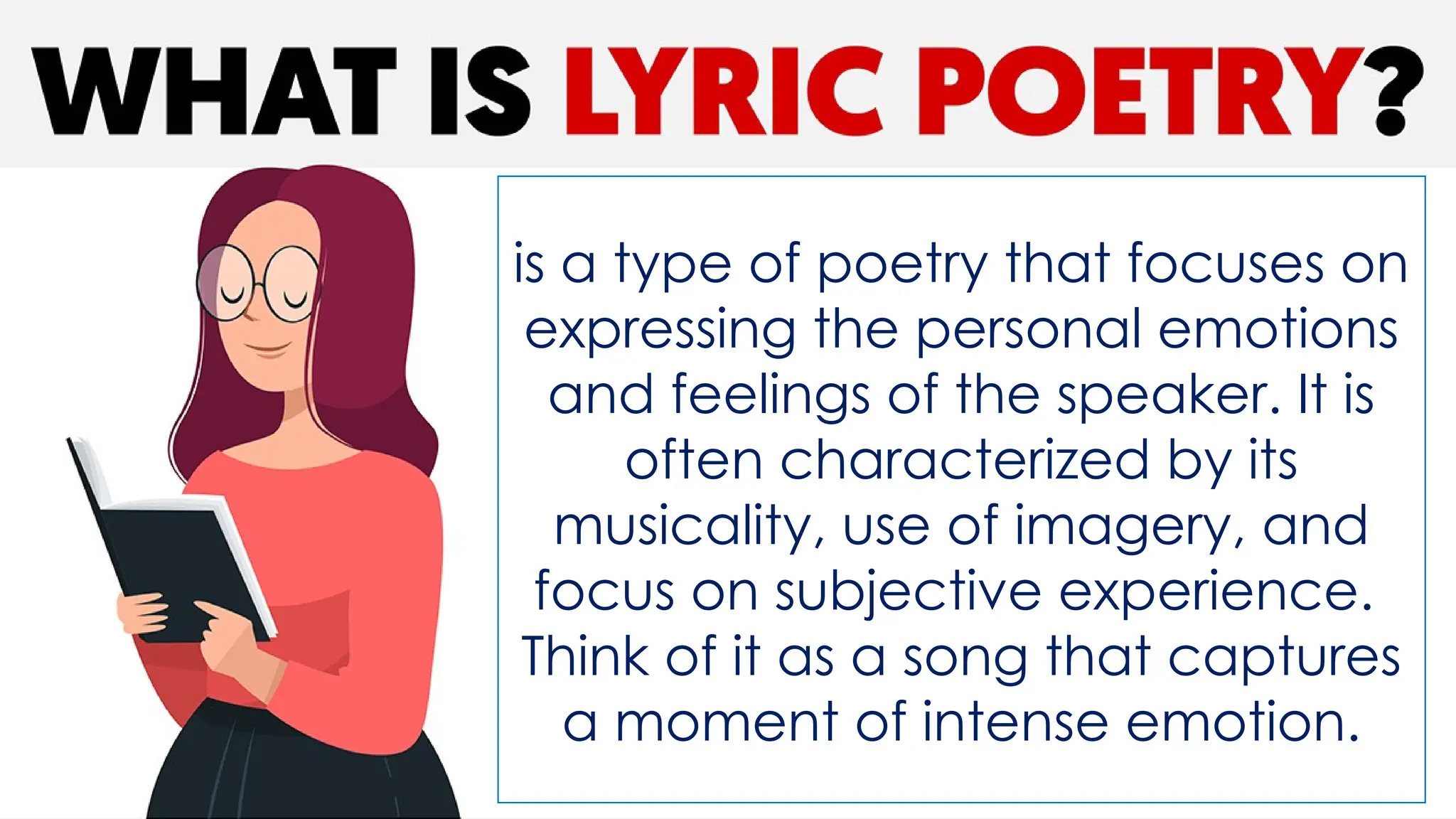 TYPES OF POETRY: LYRIC, NARRATIVE, DRAMA | PPTX