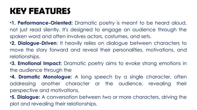 TYPES OF POETRY: LYRIC, NARRATIVE, DRAMA | PPTX