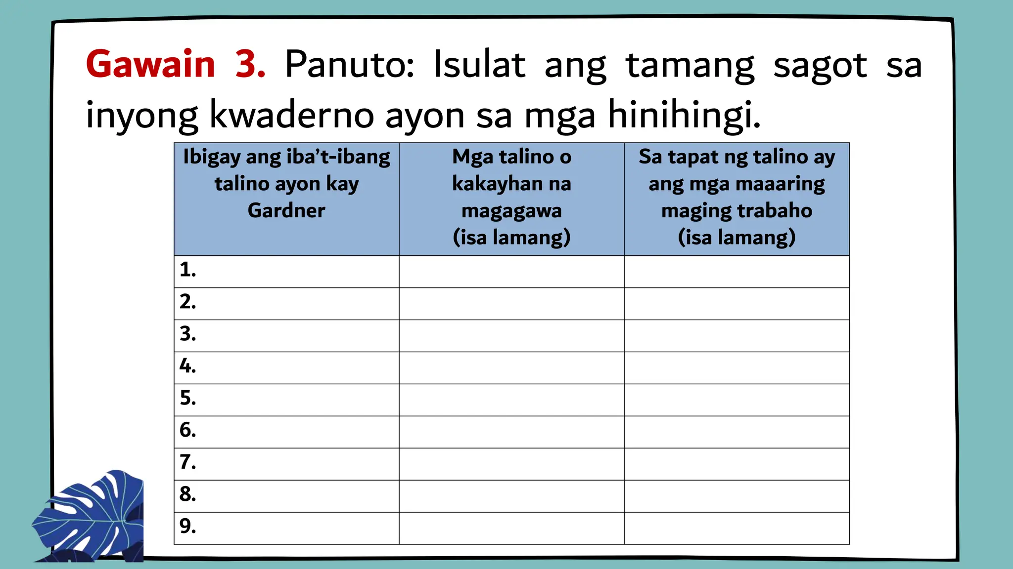 Grade 7 WEEK 3 - Talento at Kakayahan | PPTX