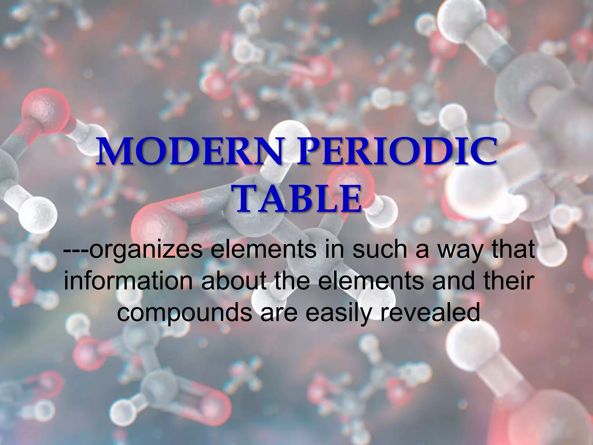 PERIODIC TABLE OF ELEMENTS | PPTX