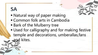 Southeast Asian Crafts, Accessories, and Everyday Objects | PPTX