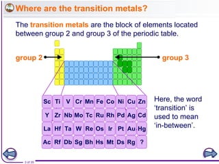 Grade 8 - Chemistry - Transition metals.ppt