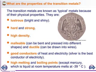 Grade 8 - Chemistry - Transition metals.ppt