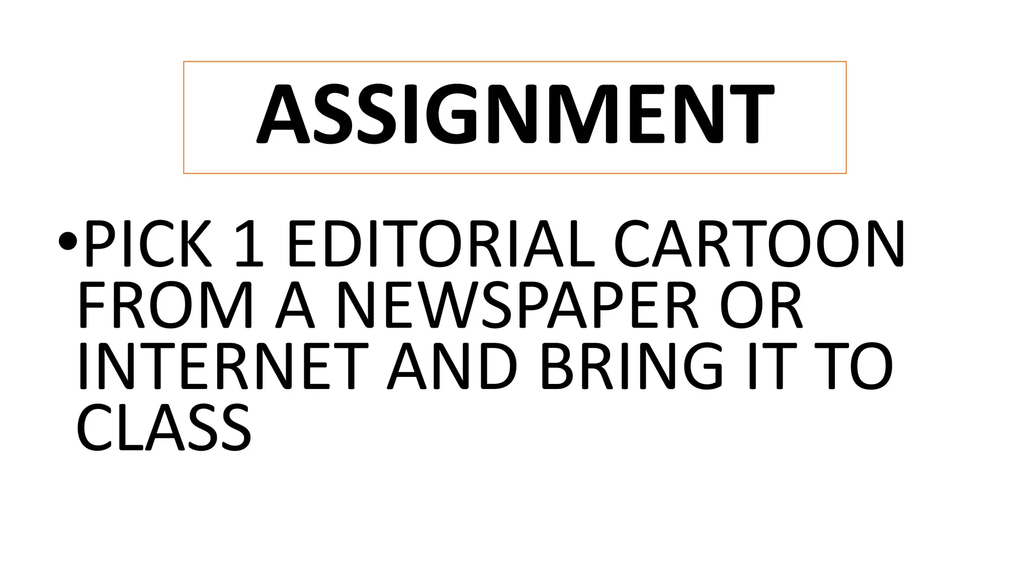 Grade 8- EDITORIAL CARTOONING sample for Journalism | PPTX