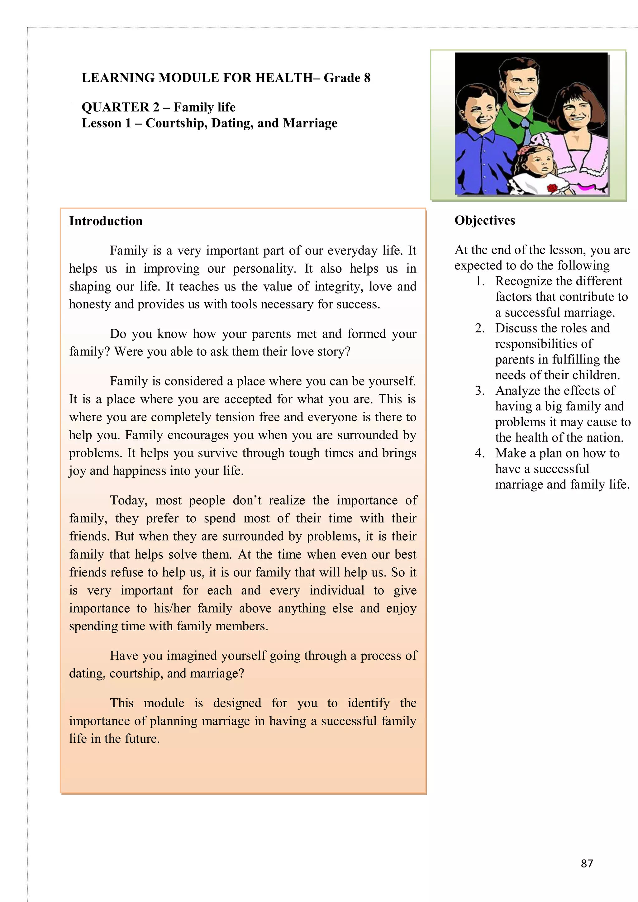 G8 health-q2-lm-family health ii | PDF