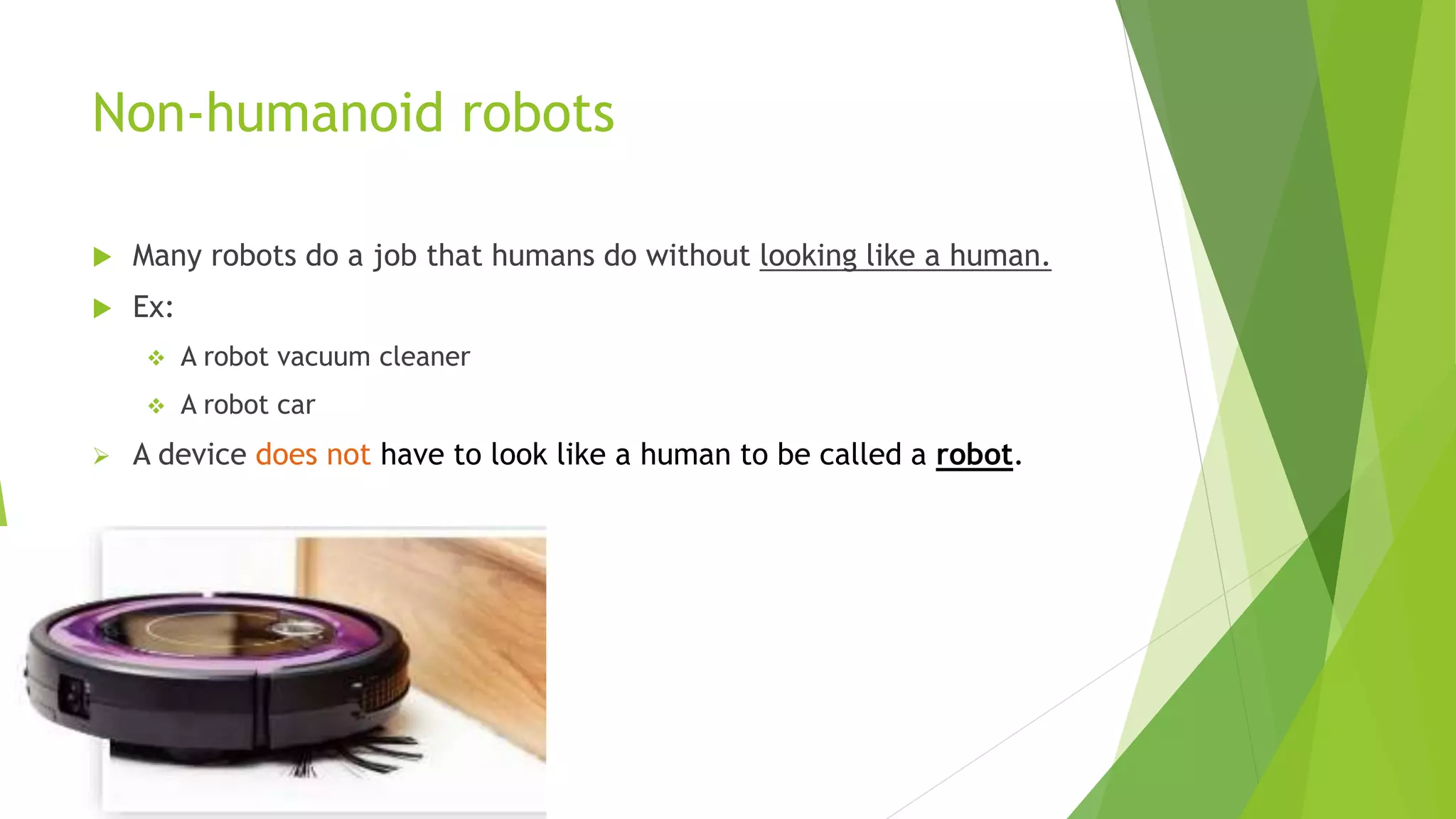 G8-LESSON 01-Robots.pptx | Robotics | Technology & Computing