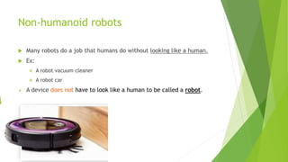 G8-LESSON 01-Robots.pptx | Robotics | Technology & Computing