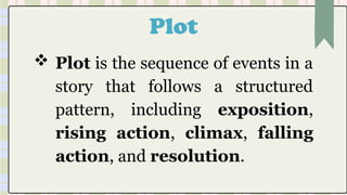 G8 - PLOT PowerPoint presentation parts of plt | PPTX