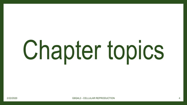 Cellular Reproduction (Grade 8, Quarter 4) | PPTX | Biological Sciences ...