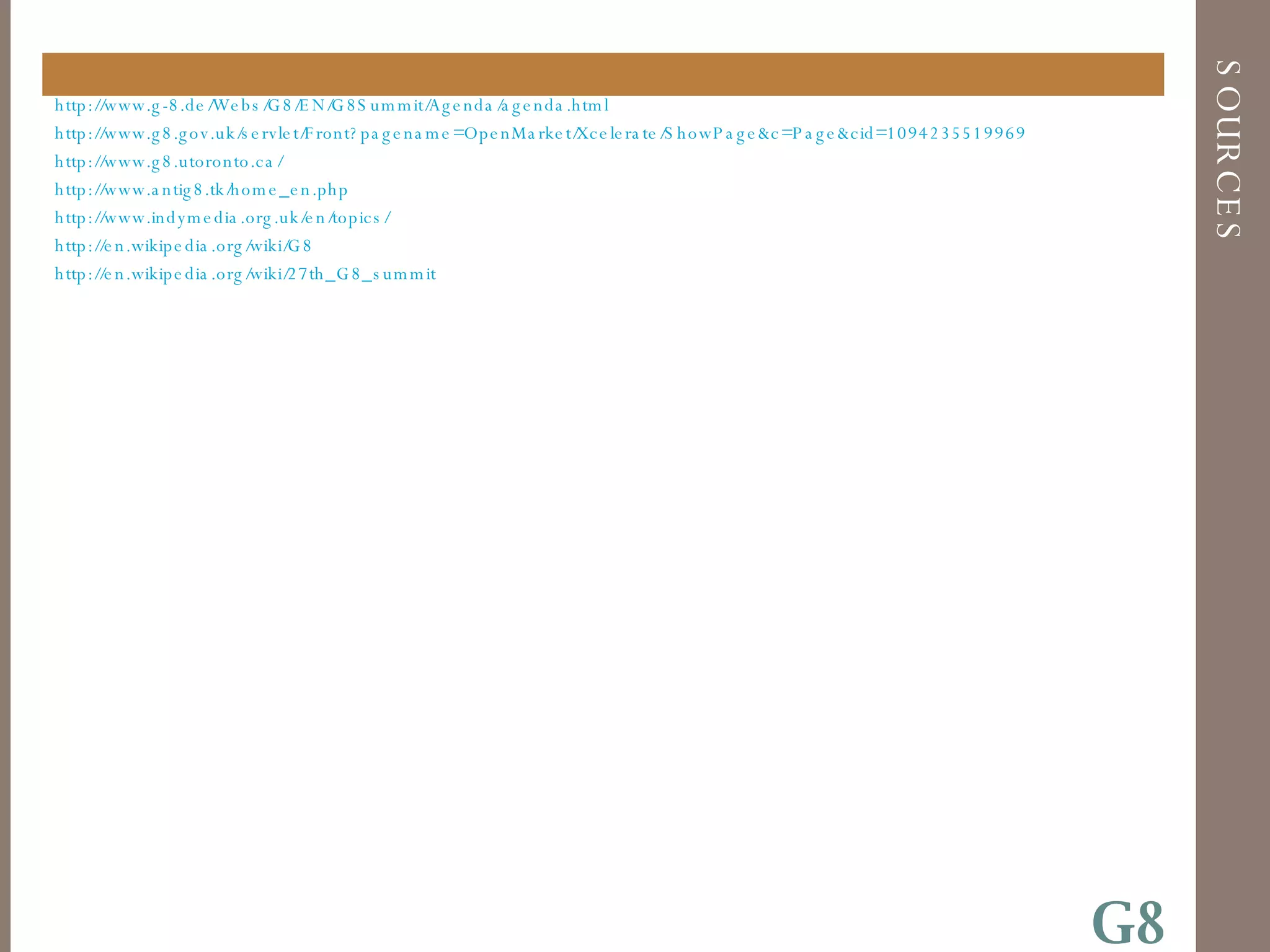 G8 – Summit & Business Ethics | PPT