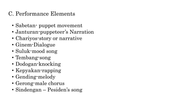 G8-Wayang Kulit Powerpoint Presentation f | PPTX | Music | Entertainment