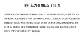 Peto’s Paradox | PPT