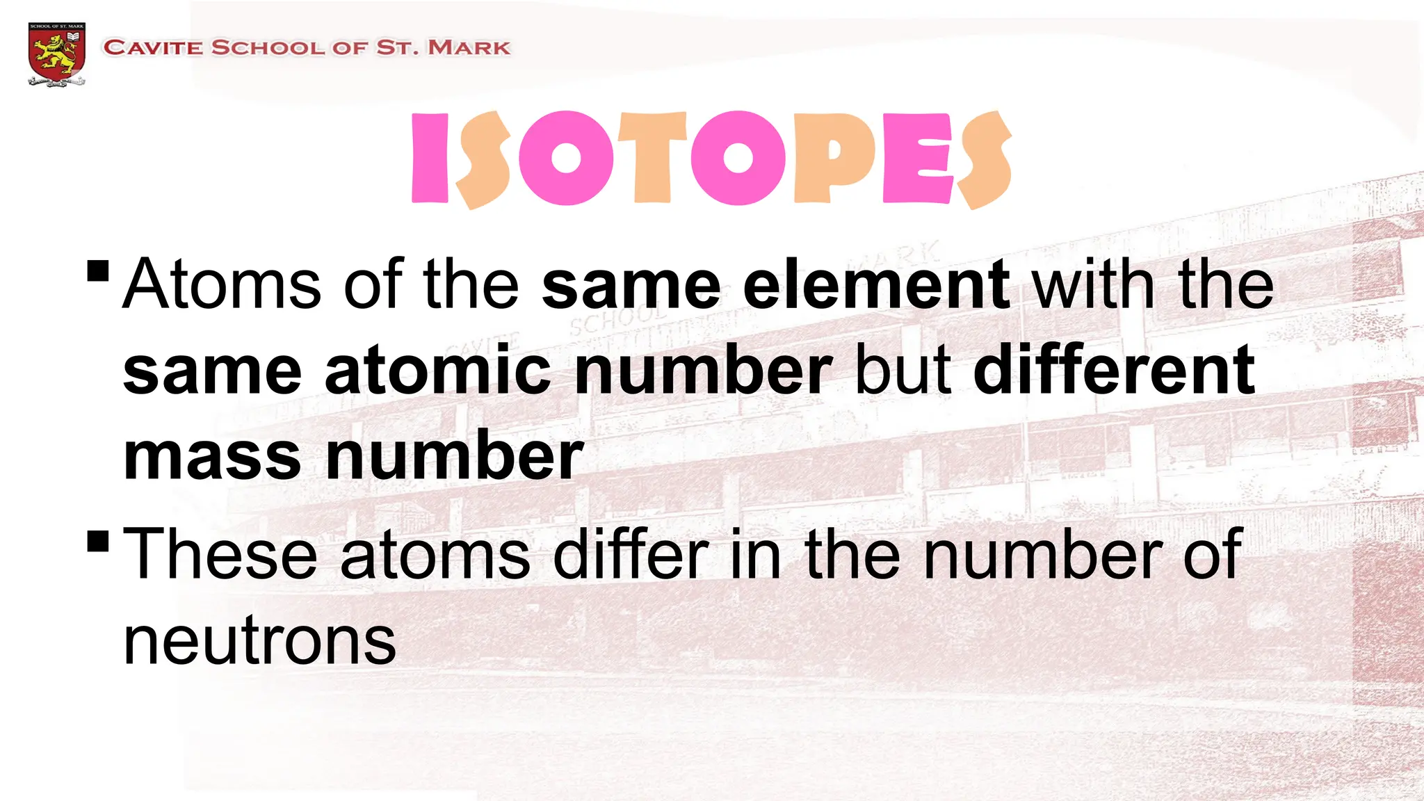 atoms and subatomic particles for grade 8 | PPTX