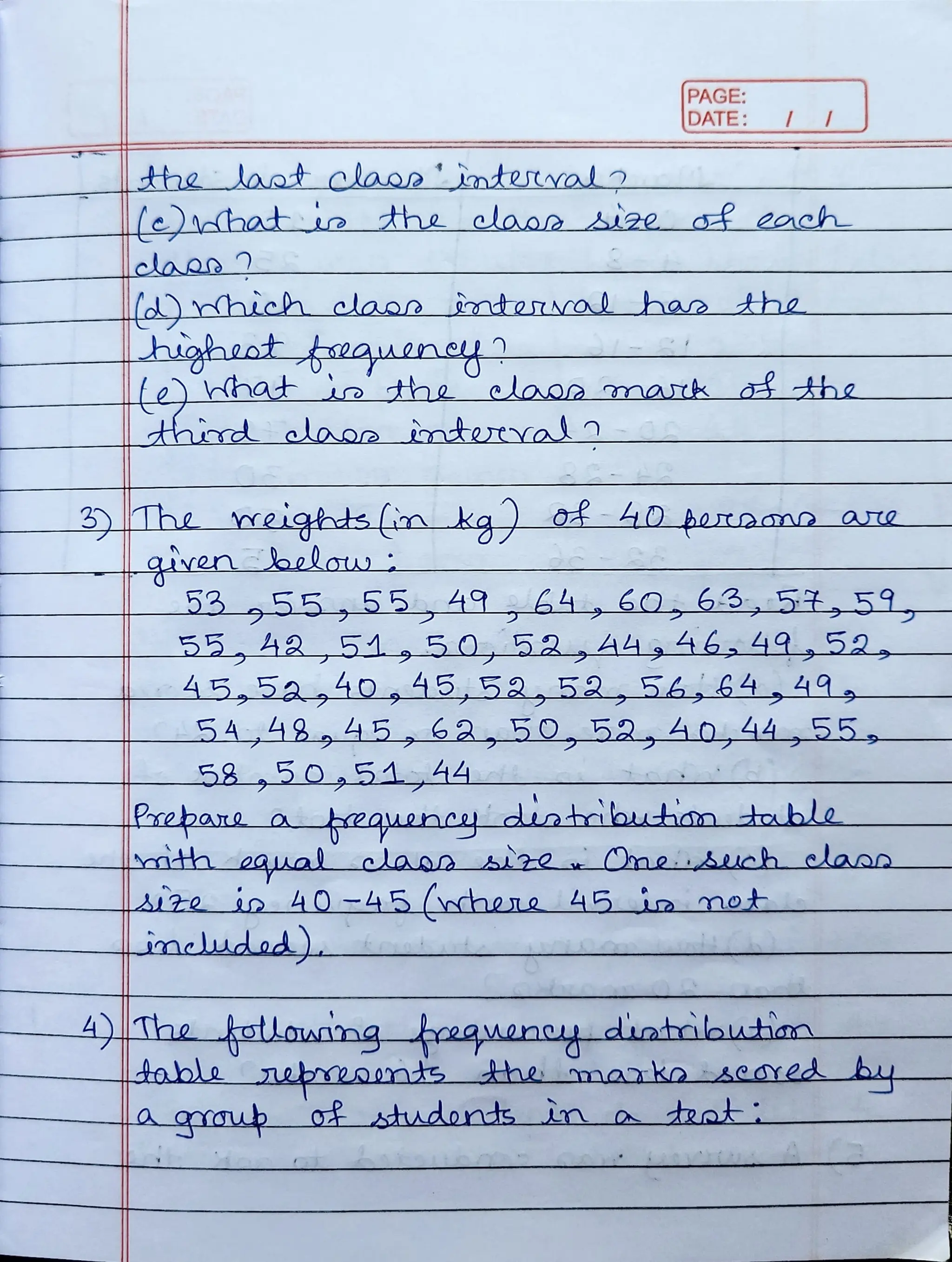 CBSE Grade 8 Data Handling Worksheet (MK) | PDF