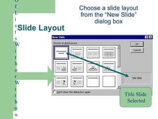 PowerPoint_Introduction Computer Class 4 | PPTX