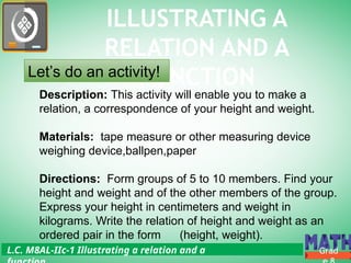G8 Math Q2- Week 3- Illustrates Relation and Function.pptx