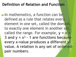 G8 Math Q2- Week 3- Illustrates Relation and Function.pptx ...