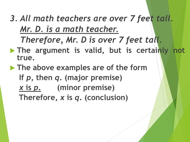 G8 Math Q2- Week 9- Inductive and Deductive Reasoning.ppt | Education