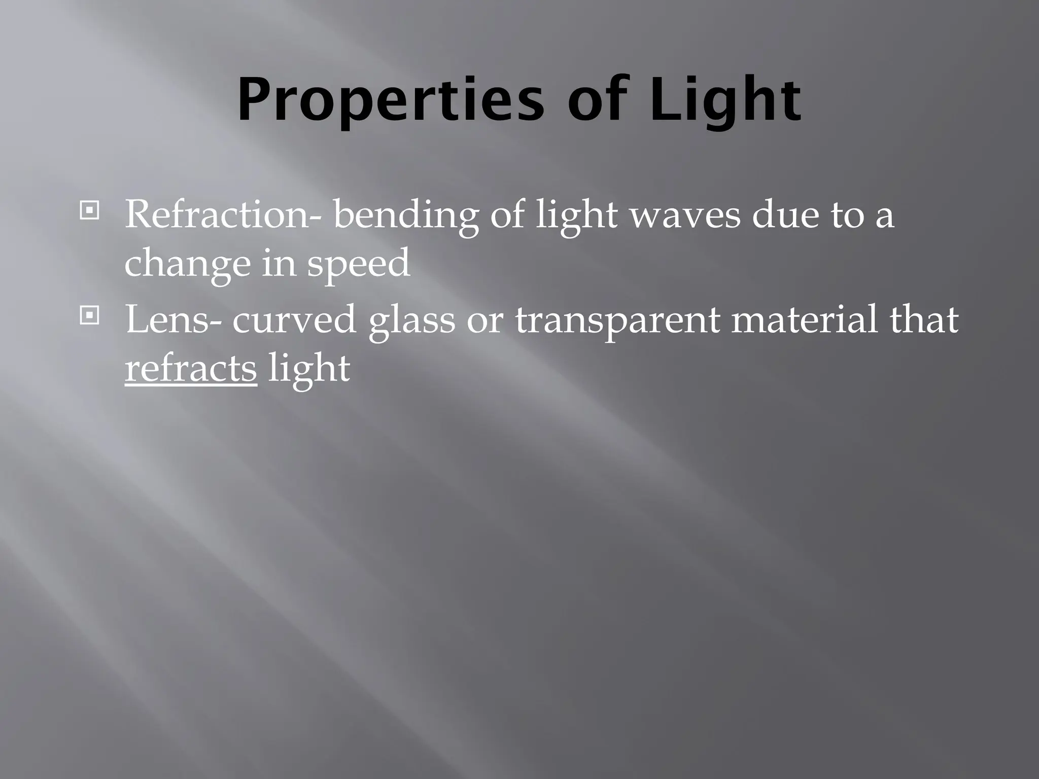 properties of light lesson for grade 8 students | PPTX