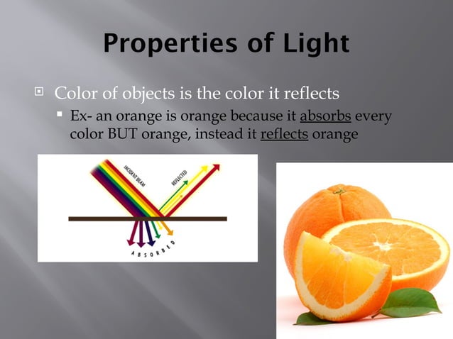 properties of light lesson for grade 8 students | PPTX