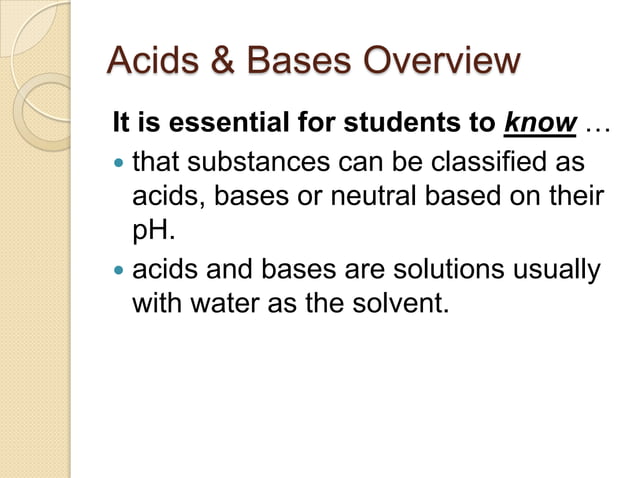 G8 science chemistry - acids & bases | PPTX | Chemistry | Science
