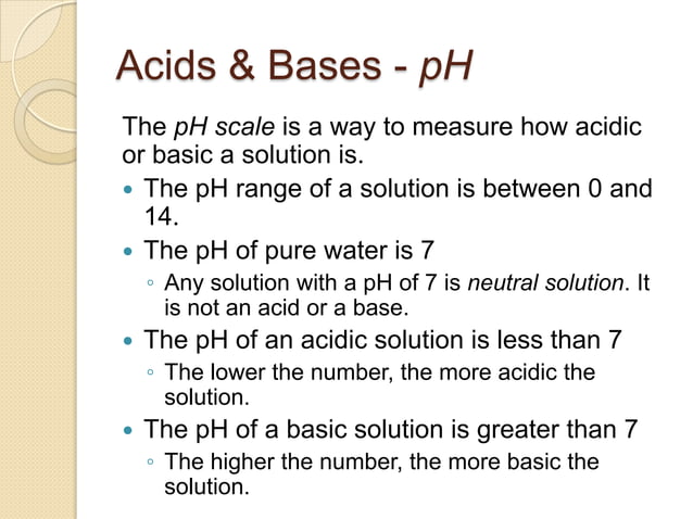 G8 science chemistry - acids & bases | PPTX | Chemistry | Science