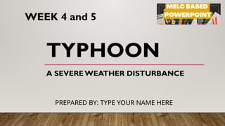 What is Typhoon? How Typhoon develop? How to track typhoon. | PPT