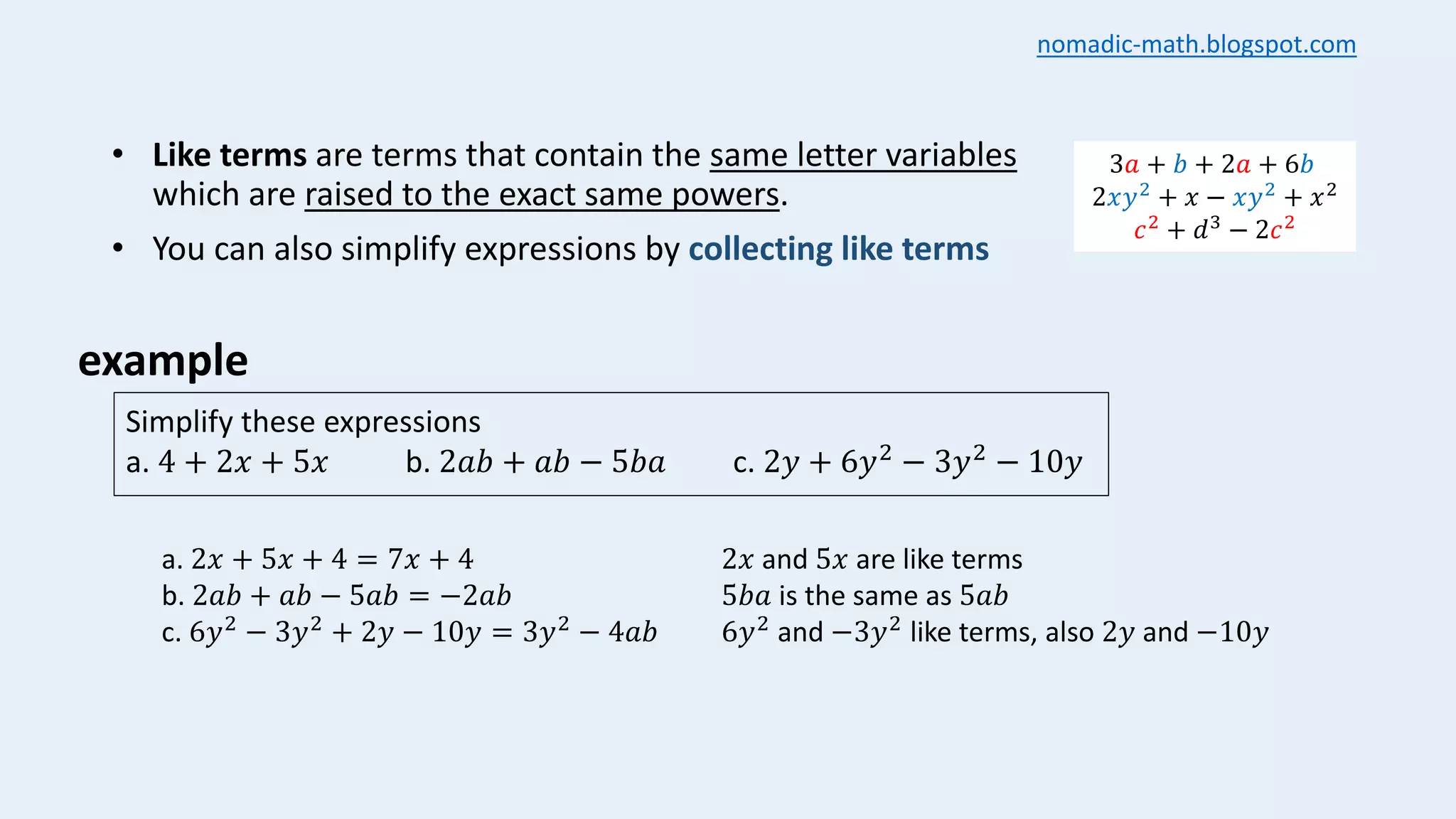 Grade 8 Simplifying Expressions and Solving Equations Cambridge [PPT] | PDF