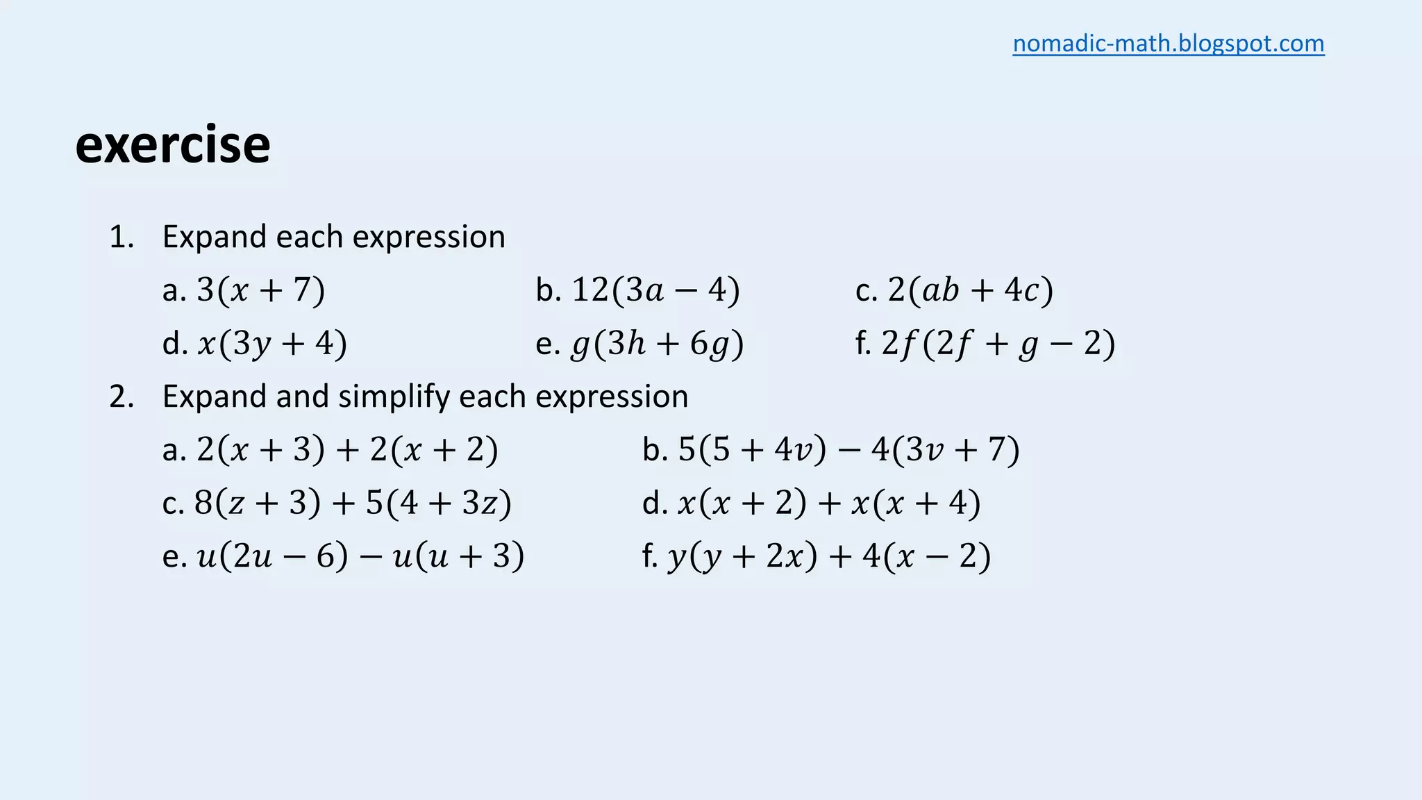 Grade 8 Simplifying Expressions and Solving Equations Cambridge [PPT] | PDF