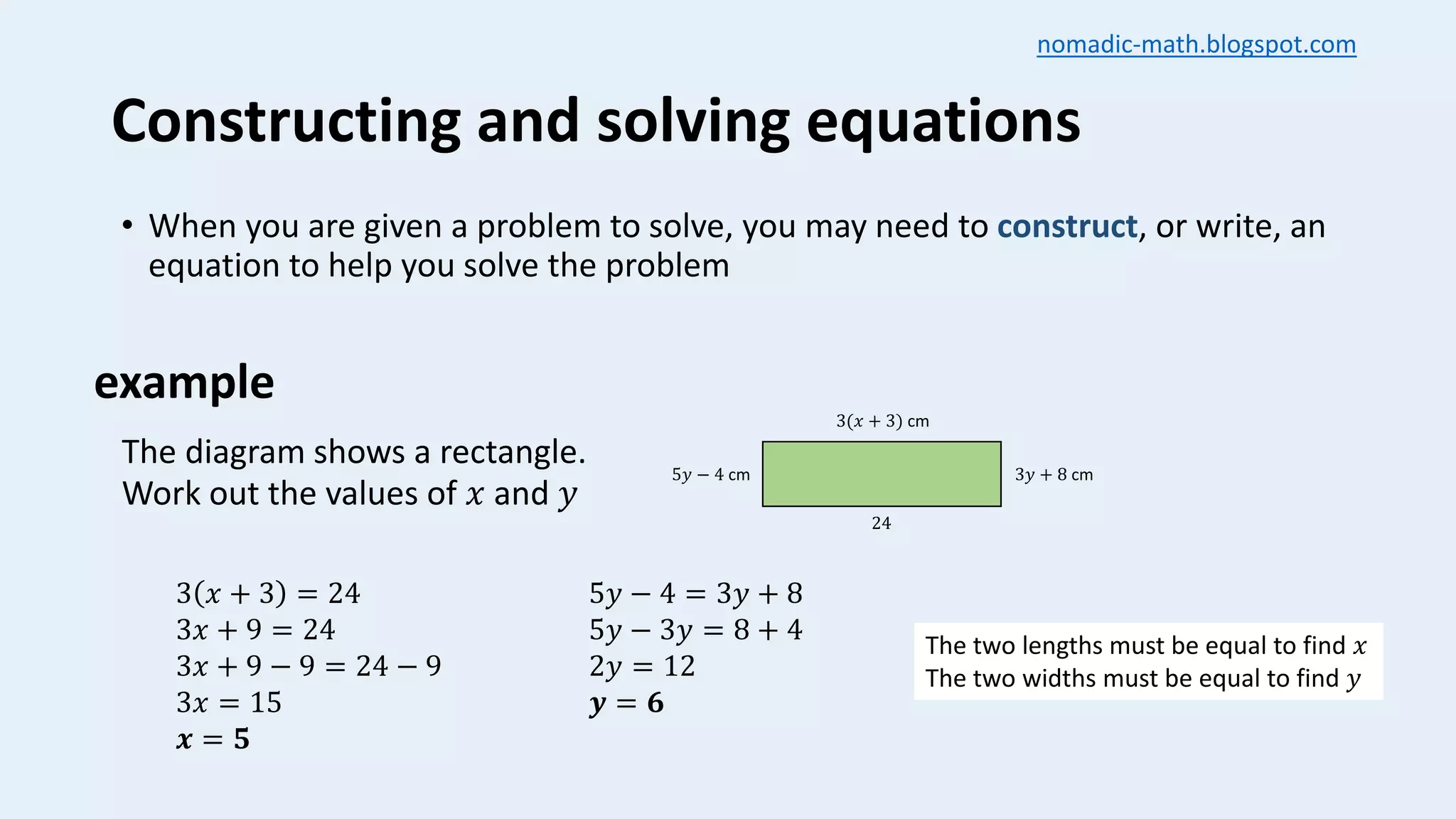 Grade 8 Simplifying Expressions and Solving Equations Cambridge [PPT] | PDF