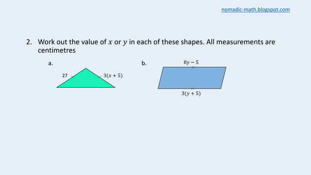 Grade 8 Simplifying Expressions and Solving Equations Cambridge [PPT ...